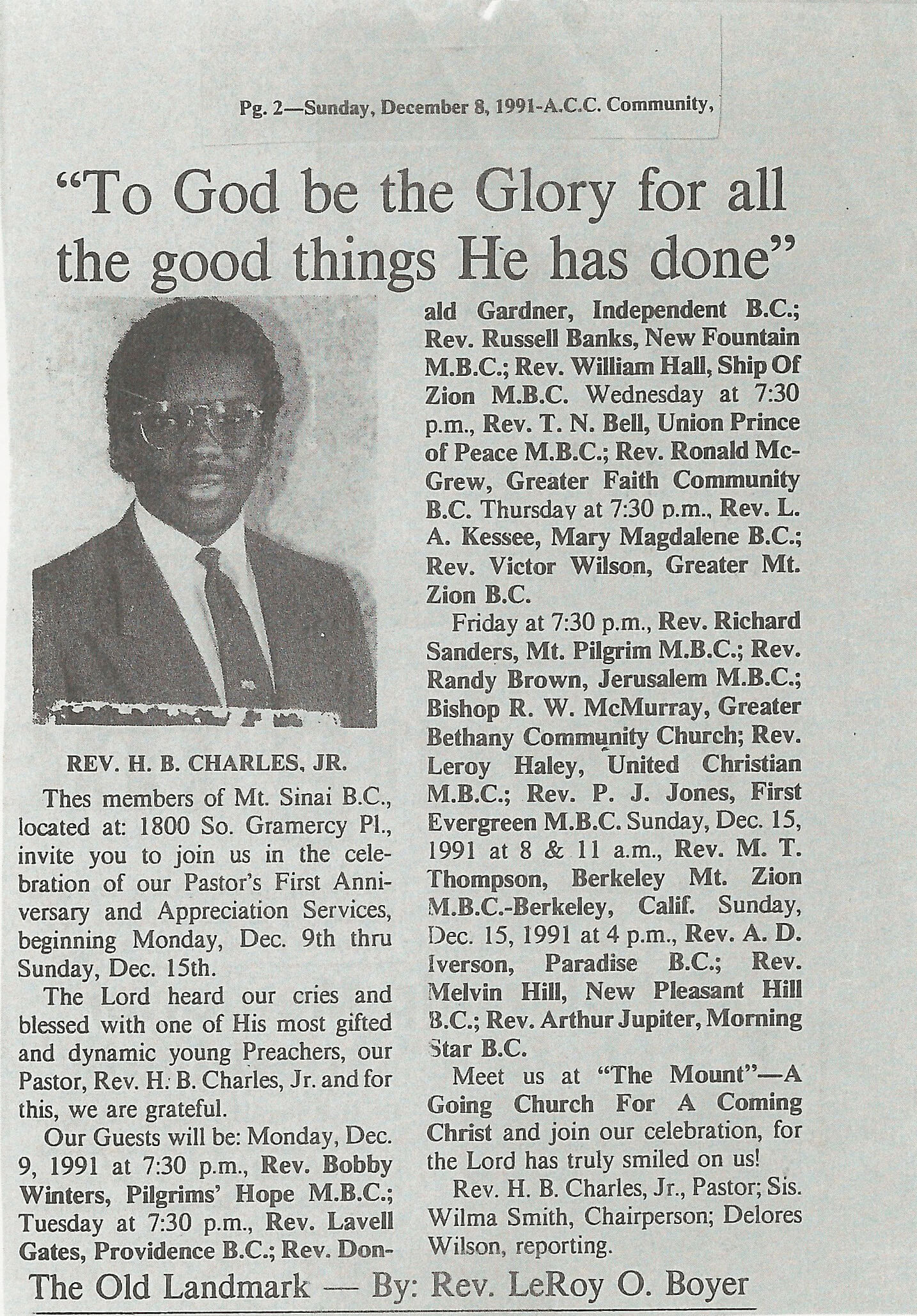 To God be the Glory! Still! · H.B. Charles Jr.